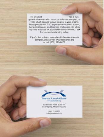 TSC parent awareness cards - TSC Alliance